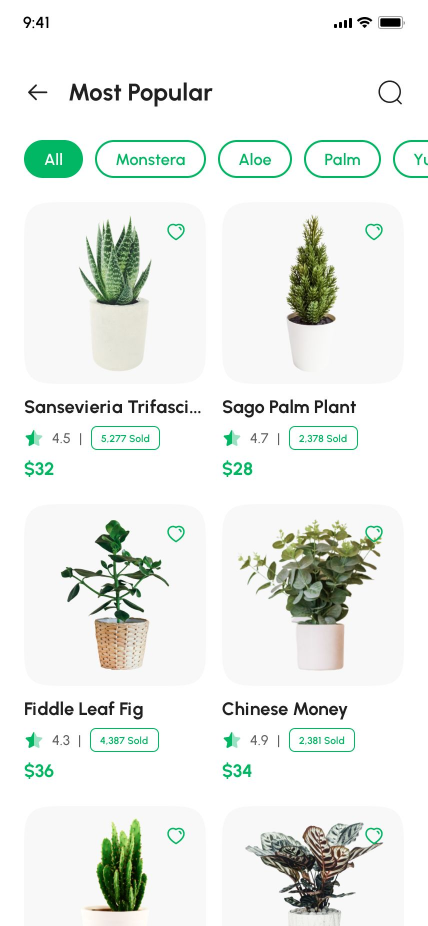 Potea - Plant Ecommerce & Online Store React Native Expo App Ui Kit by lalaWeb