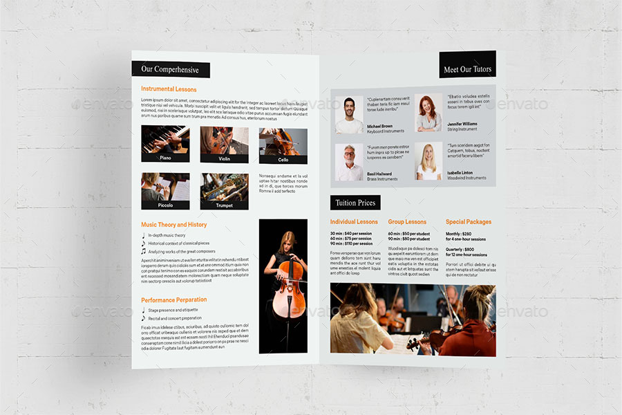 Education Bifold Leaflet Template, Print Templates | GraphicRiver