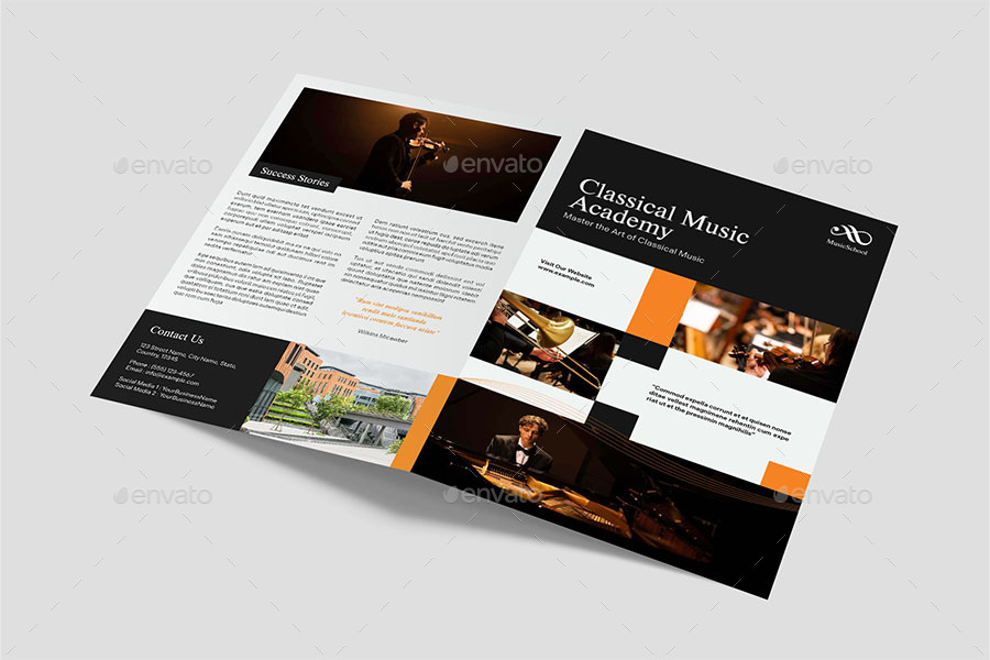 Education Bifold Leaflet Template, Print Templates | GraphicRiver