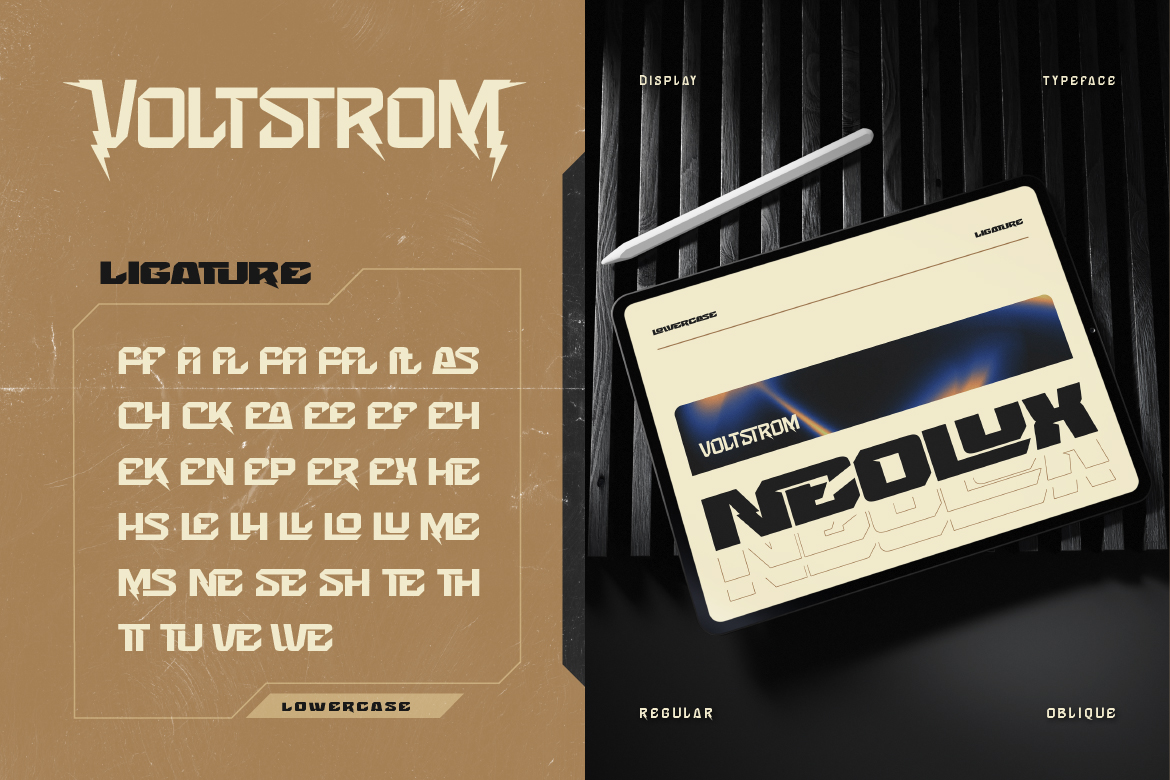 Voltstrom, Fonts | GraphicRiver
