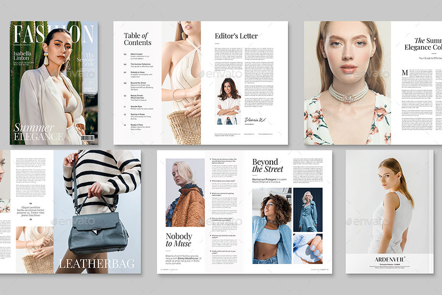 Fashion Magazine Template, Print Templates | GraphicRiver