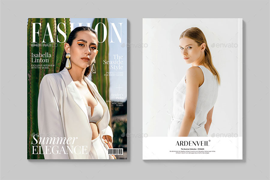 Fashion Magazine Template, Print Templates | GraphicRiver