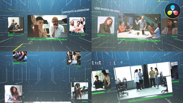 Corporate 3D Slideshow for DaVinci Resolve, DaVinci Resolve Templates