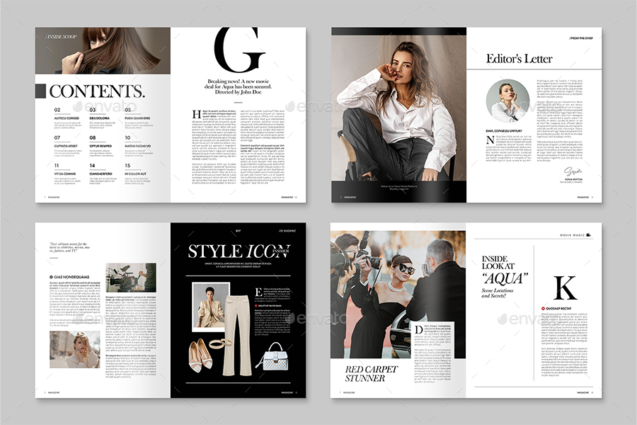 Entertainment Magazine Template, Print Templates | GraphicRiver
