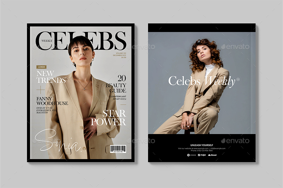 Entertainment Magazine Template, Print Templates | GraphicRiver