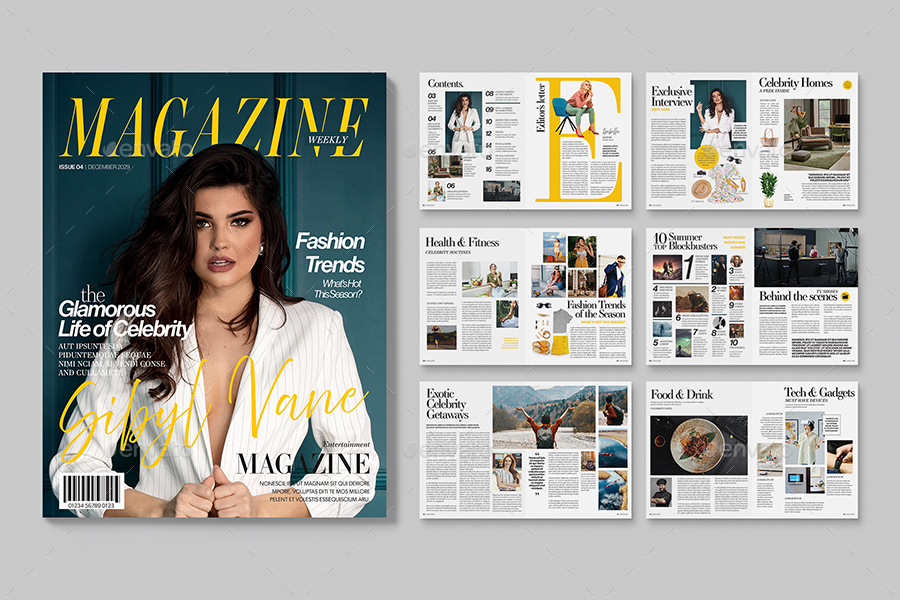 Lifestyle Magazine Template, Print Templates | GraphicRiver