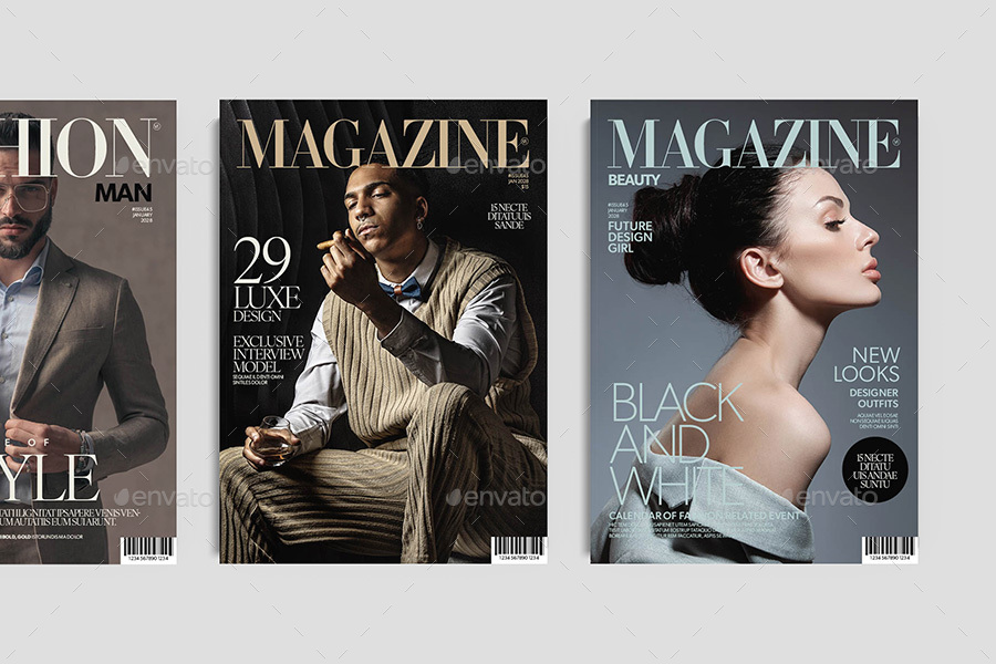 Fashion Magazine Cover Templates, Print Templates | GraphicRiver