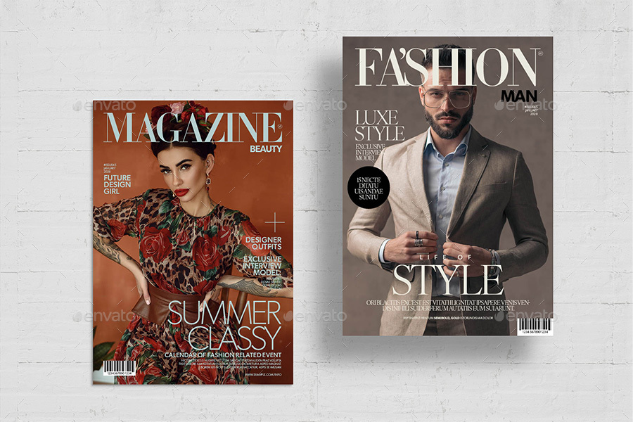 Fashion Magazine Cover Templates, Print Templates | GraphicRiver