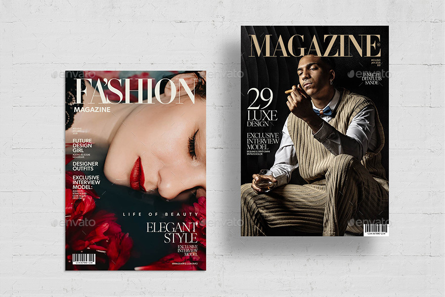 Fashion Magazine Cover Templates, Print Templates | GraphicRiver