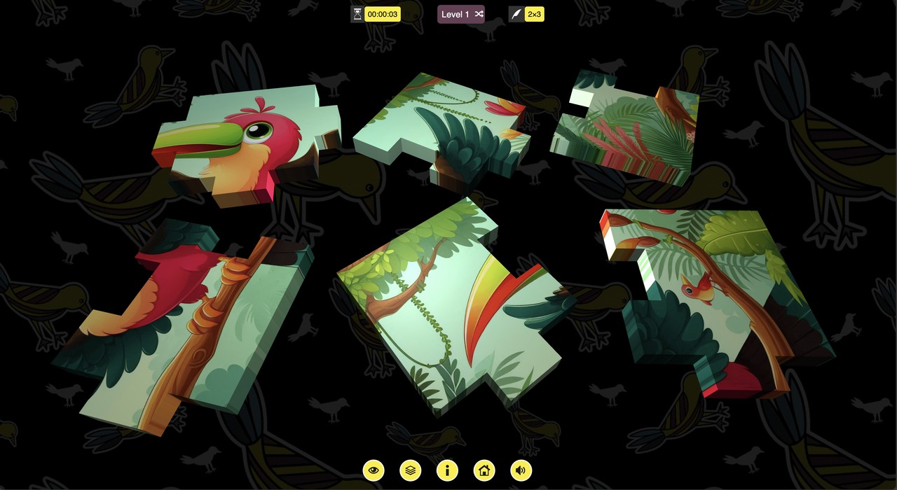 3D Bird Puzzle - Cross Platform Puzzle Game by raizensoft | CodeCanyon