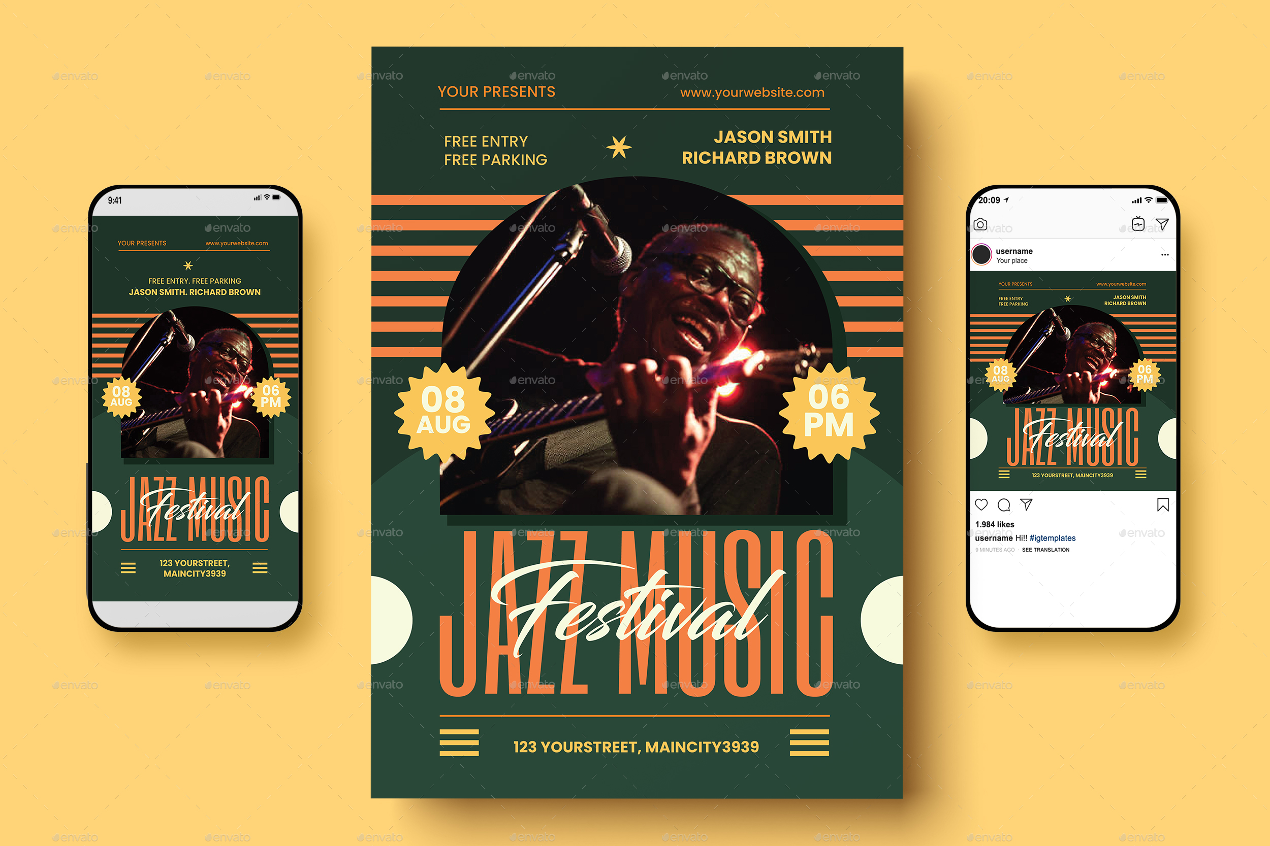 Jazz Flyer, Print Templates | GraphicRiver