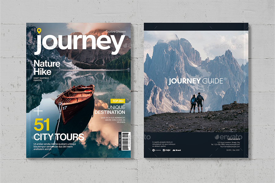 Travel Magazine Template, Print Templates | GraphicRiver