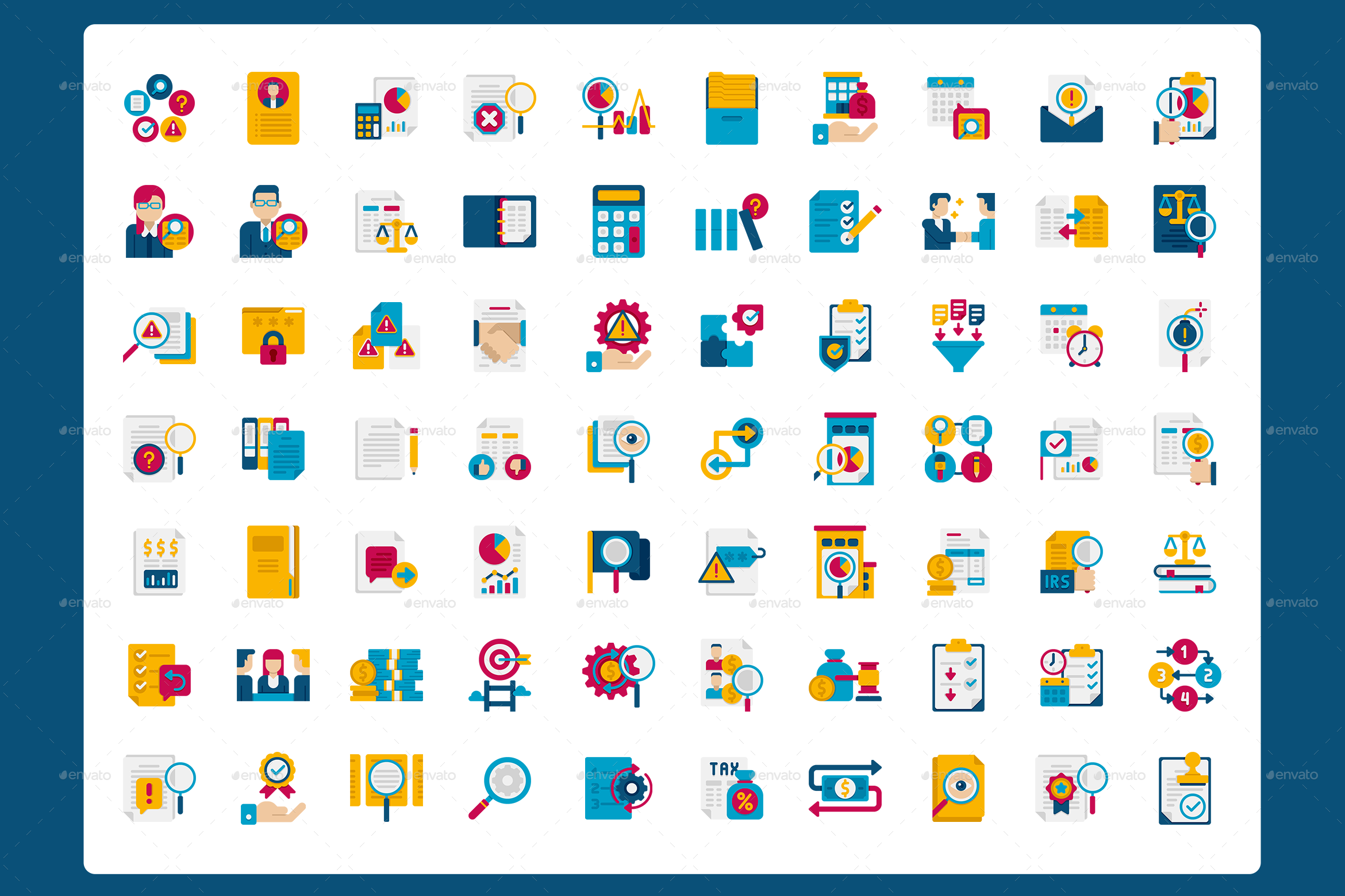 70 Inspection Icons | Dualine Series, Icons | GraphicRiver