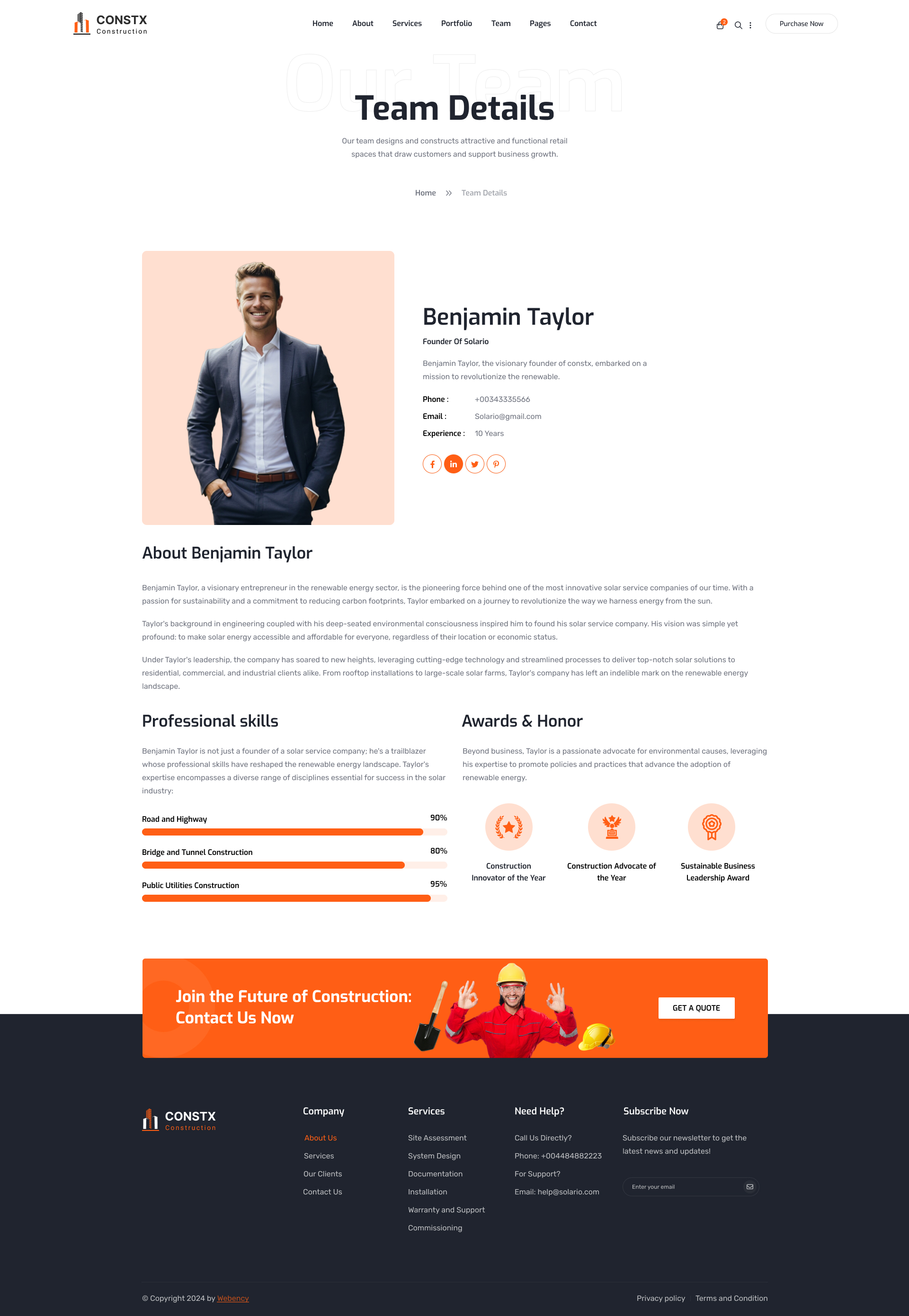 ConstX - Construction Figma Template by InversWeb | ThemeForest