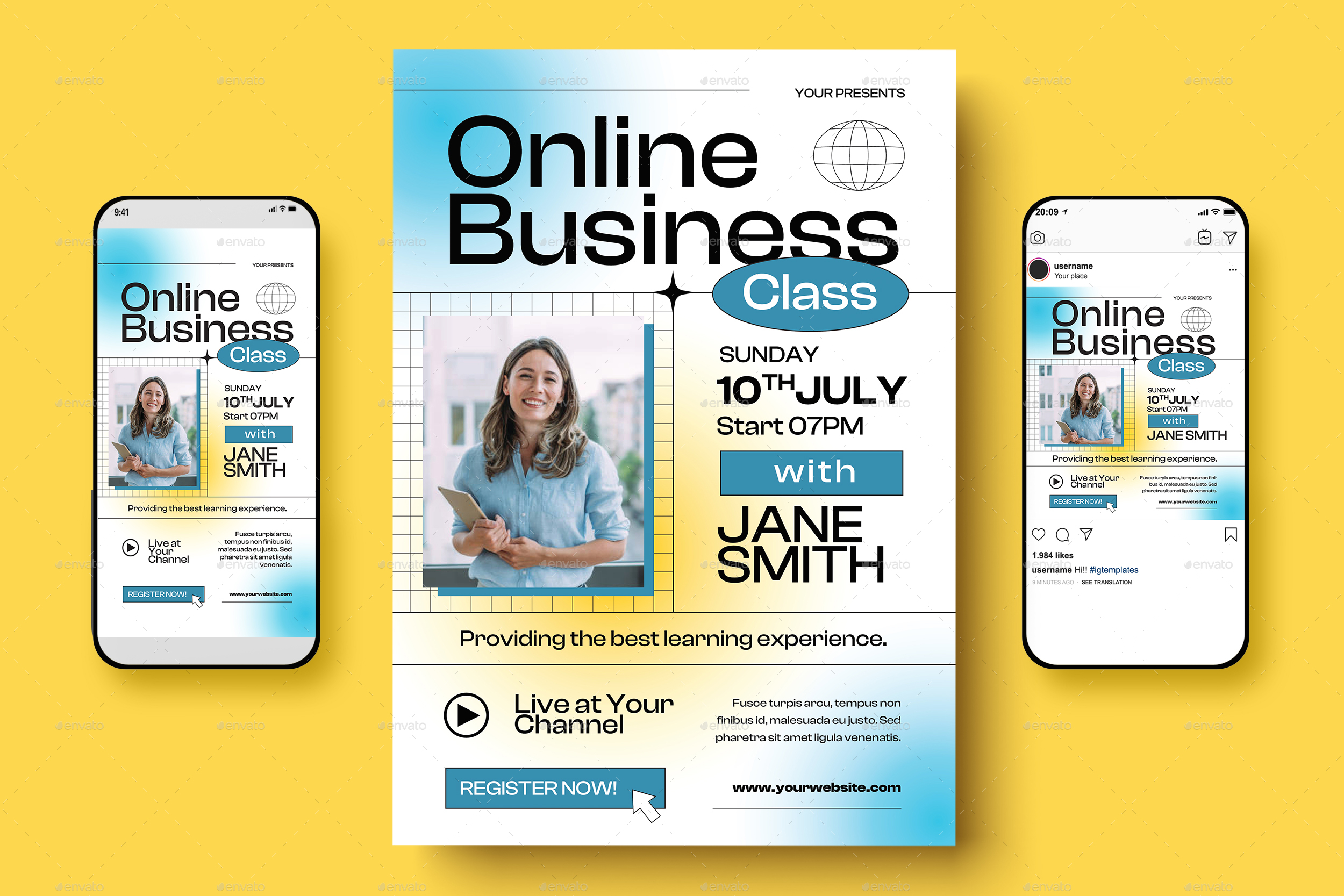 Business Class Flyer, Print Templates | GraphicRiver