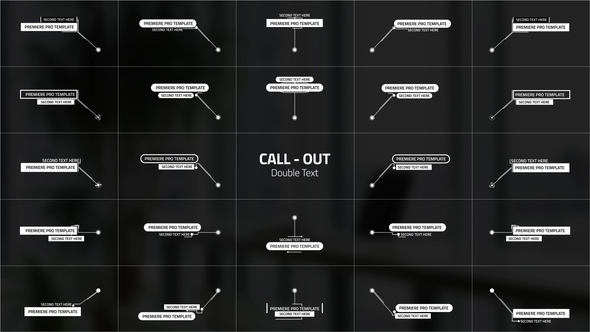 Call Outs Double Text | Premiere Pro, Premiere Pro Templates | VideoHive