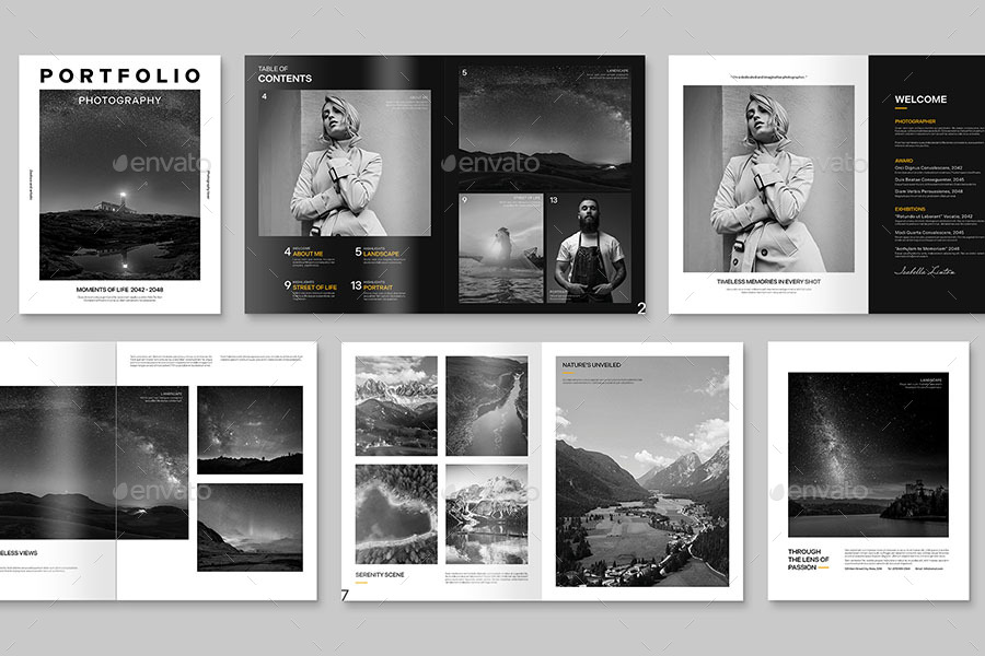 Photography Portfolio Template, Print Templates | GraphicRiver