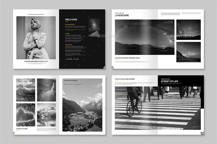 Photography Portfolio Template, Print Templates | GraphicRiver
