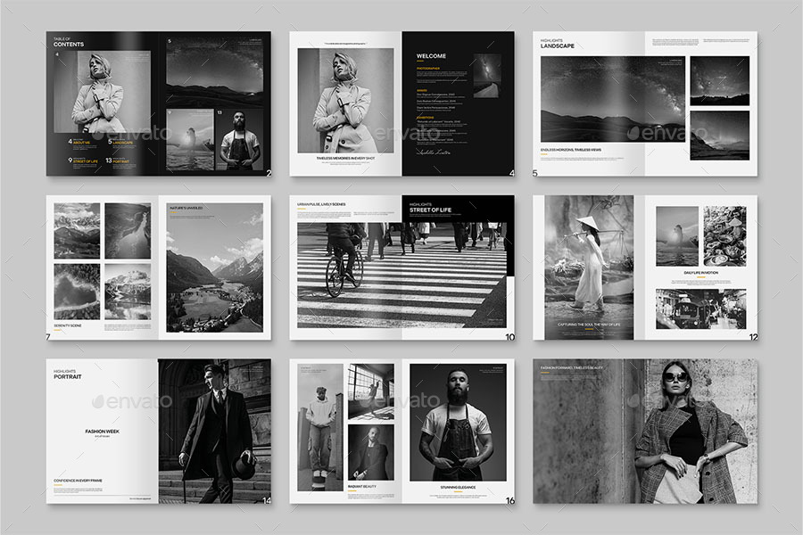 Photography Portfolio Template, Print Templates | GraphicRiver