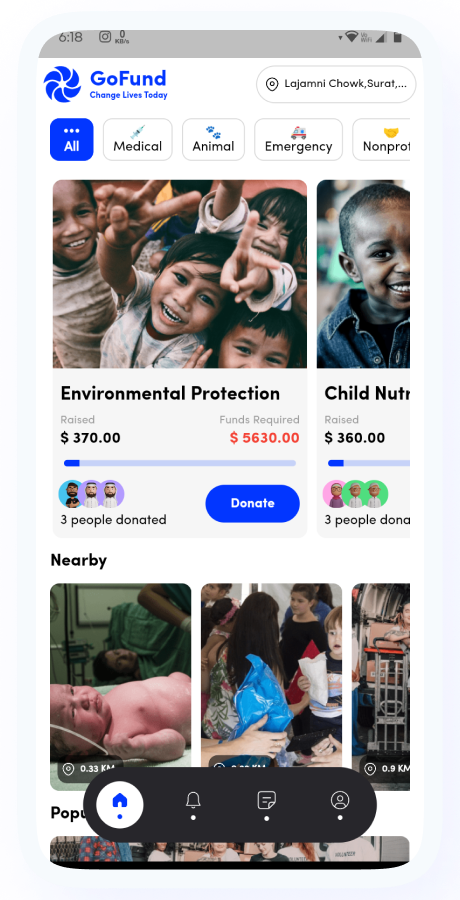 GoFund - Donation, Crowdfunding, Charity & Fundraising App | Raise ...