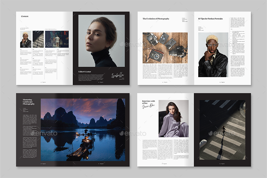Photography Magazine Template, Print Templates | GraphicRiver