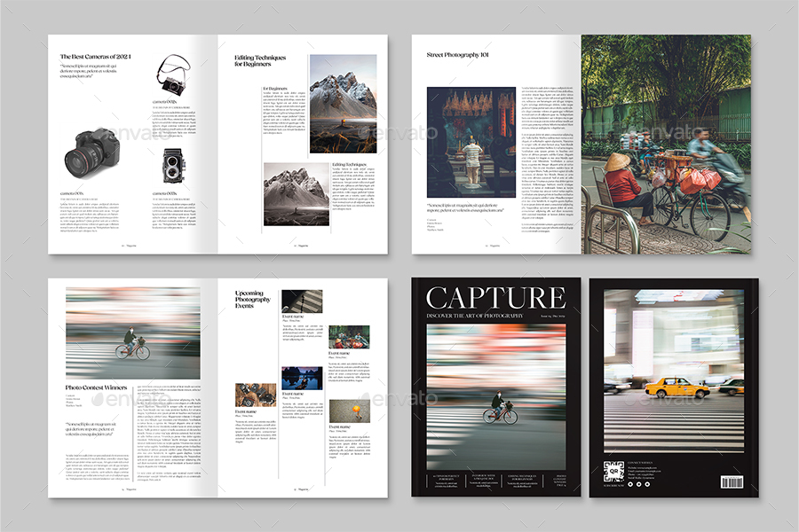 Photography Magazine Template, Print Templates | GraphicRiver