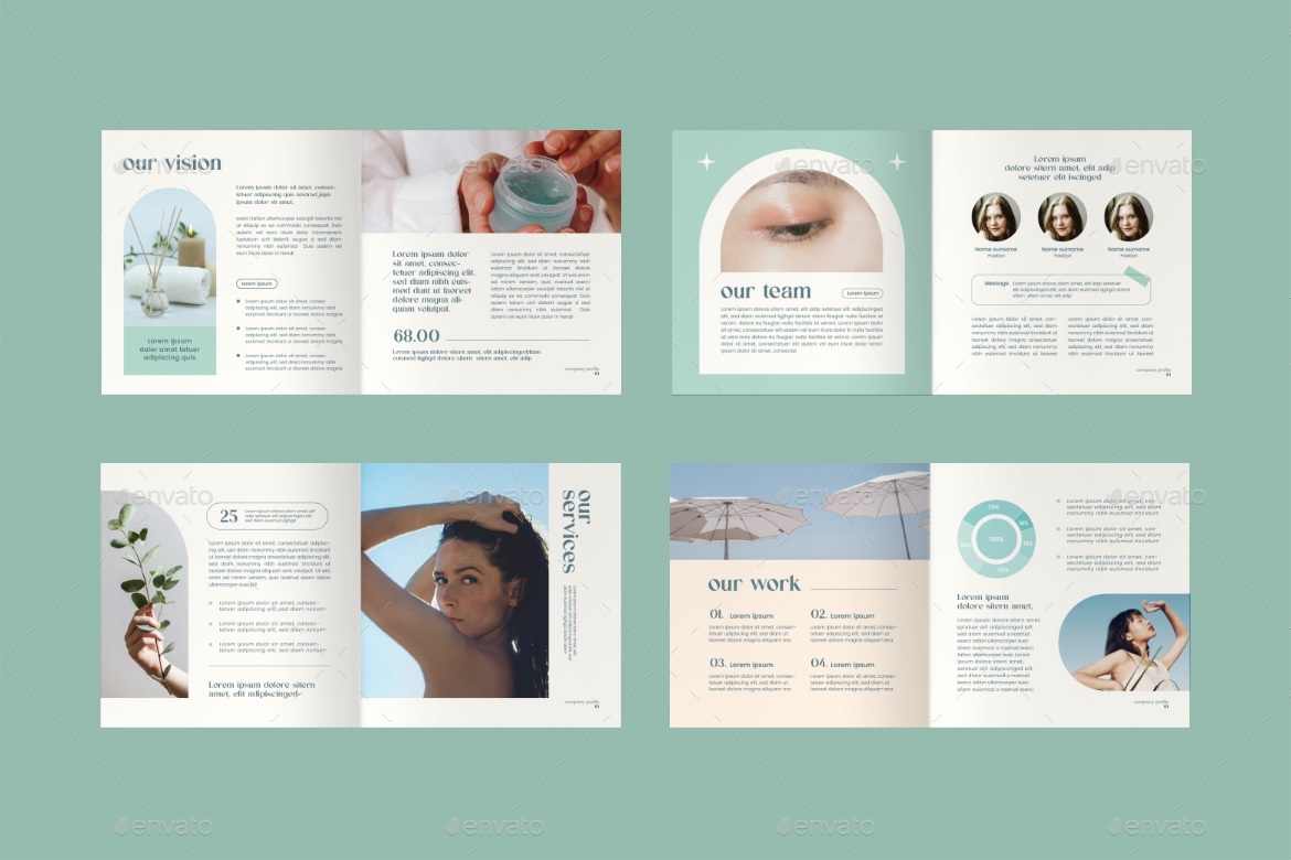 Spa Clinic Company Profile, Print Templates | GraphicRiver