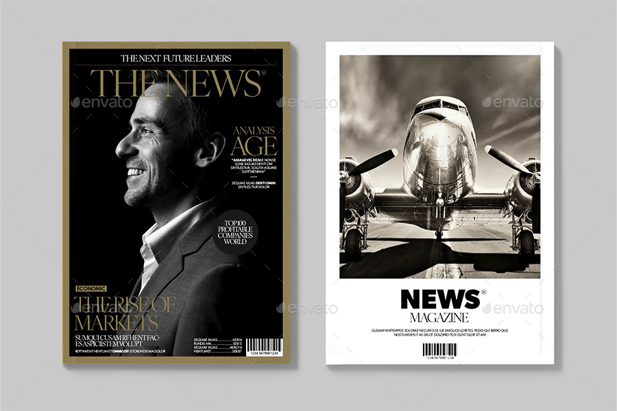 News Magazine Template, Print Templates | GraphicRiver