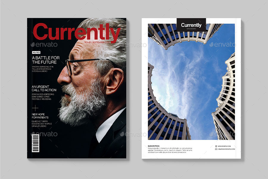 Modern News Magazine Template, Print Templates | GraphicRiver