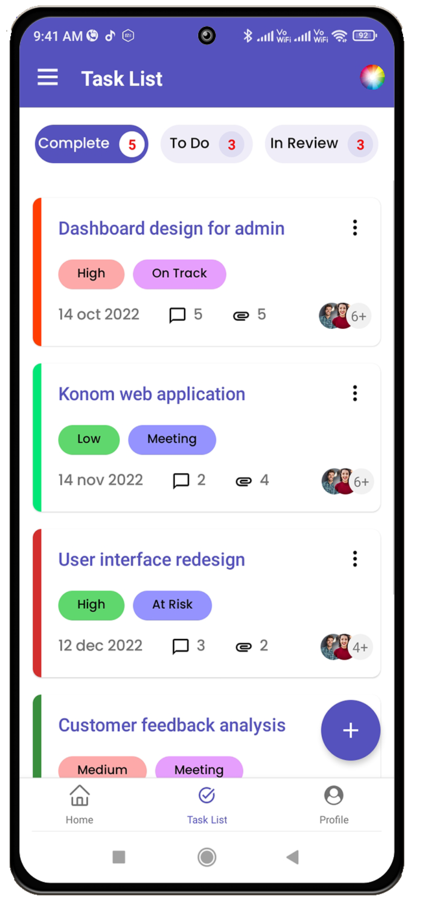 Task Management - Manage Teams & Tasks | To do list Work Management iOS/Android App Template by ...