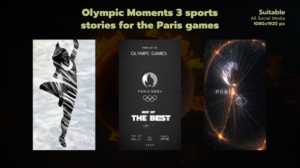 Olympic Moments 3 sports stories for the Paris games, Premiere Pro ...