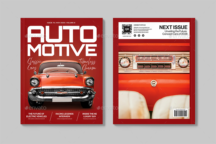 Car Magazine Template, Print Templates | GraphicRiver