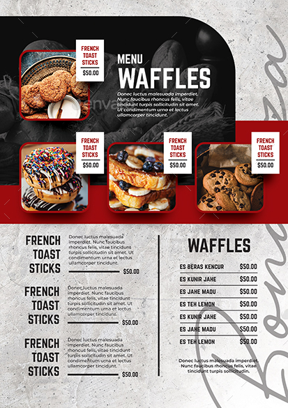 Rustic Food Menu, Print Templates | GraphicRiver