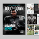 American Football Magazine Template, Print Templates | GraphicRiver