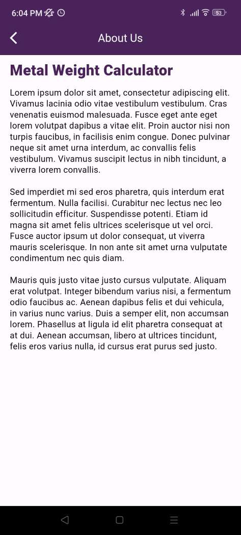 Metal Weight Calculator by Amarinfotech_Official | CodeCanyon