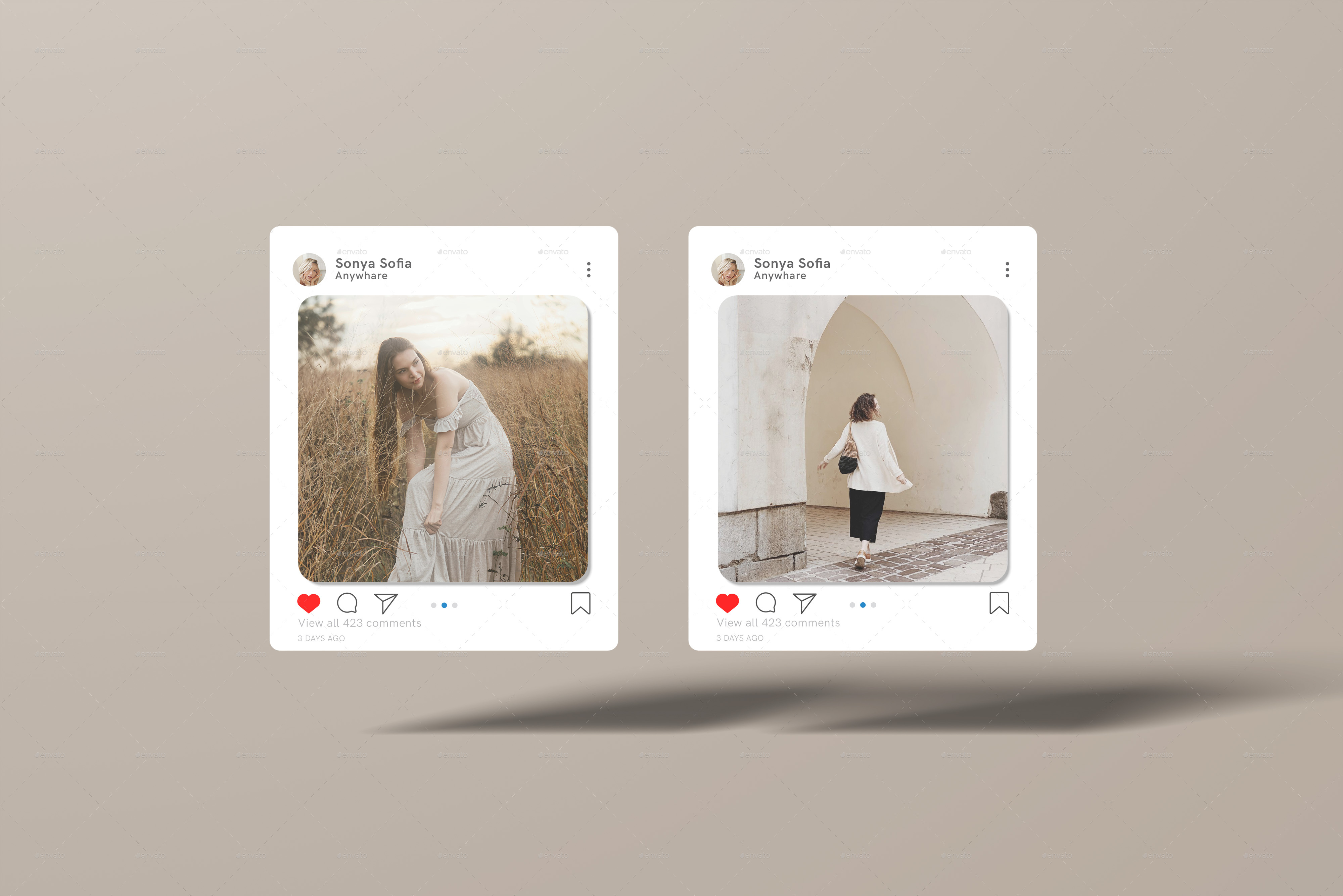 Social Media Post Mockup, Graphics | GraphicRiver