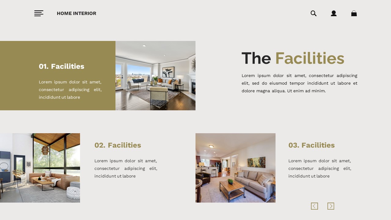 Home Interior - Interior Design Google Slide Templates, Presentation ...