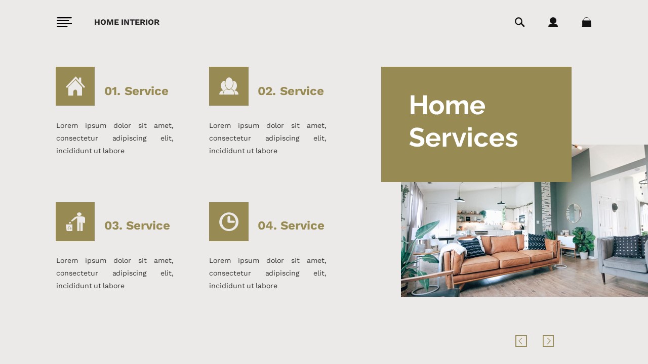 Home Interior - Interior Design Google Slide Templates, Presentation ...