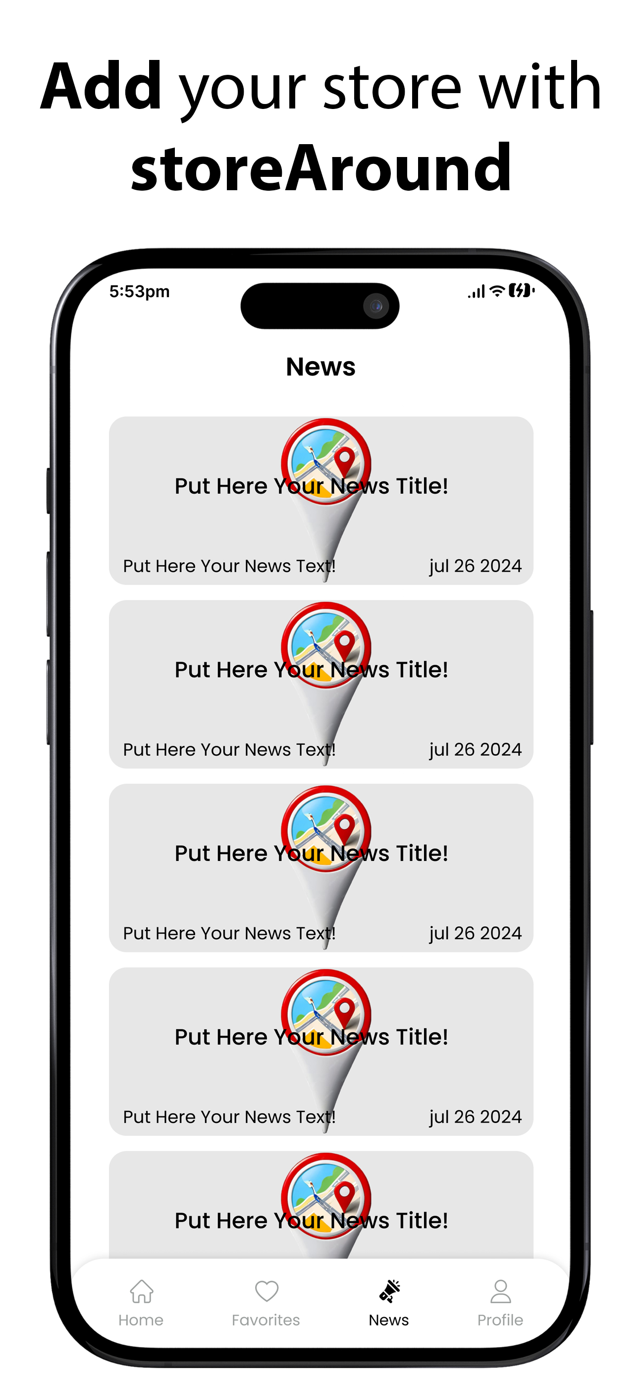 StoresAround | iOS Universal Store Finder App Template (Swift) by cubycode