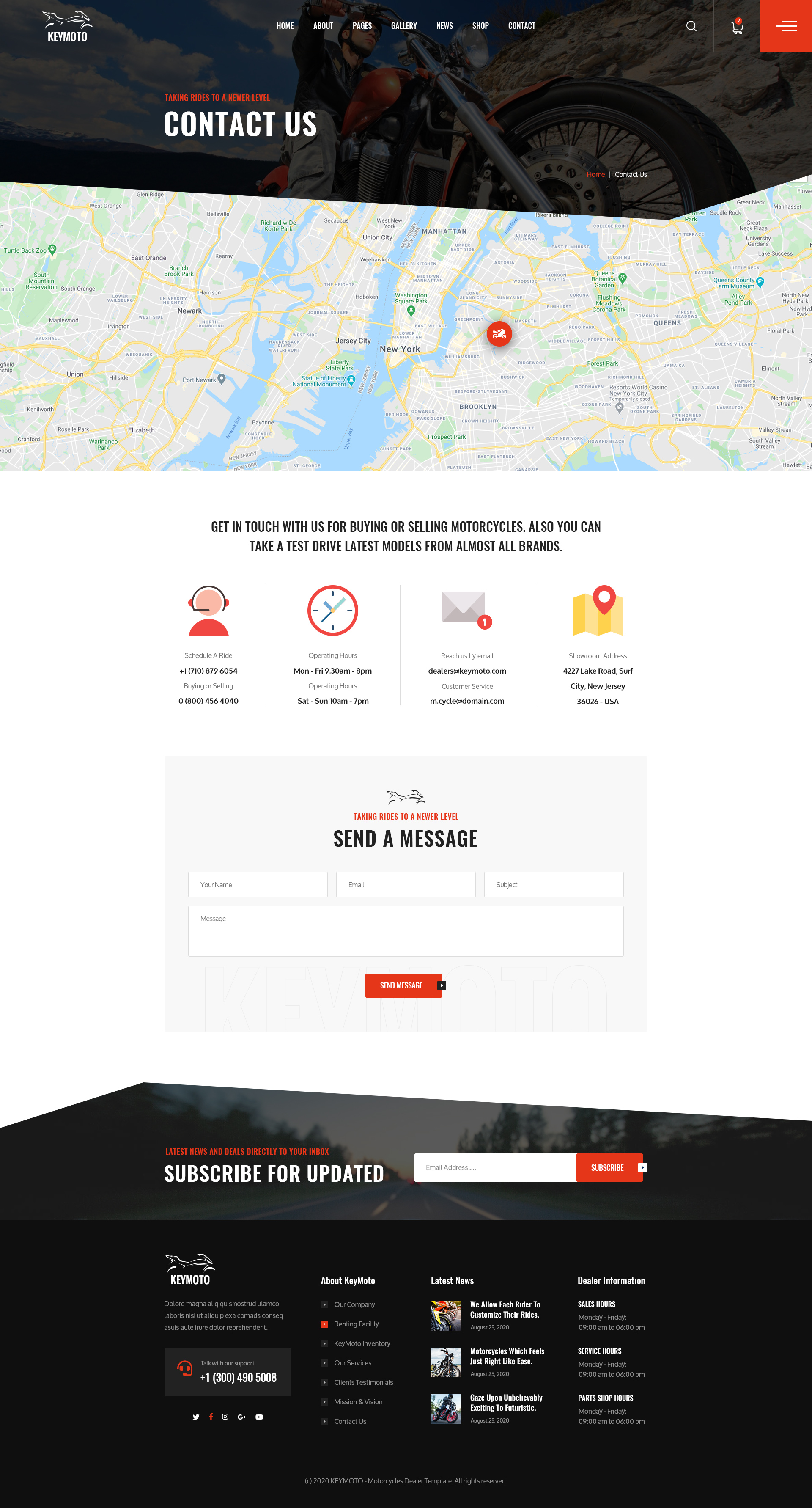 Keymoto - Motorcycle PSD Template by Templines | ThemeForest