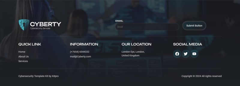 Cyberty - Cyber Security Service Elementor Template Kit by Kitpro ...