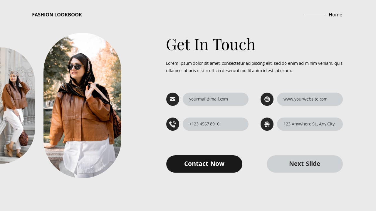Fashion Lookbook - Fashion Collection Powerpoint Templates ...