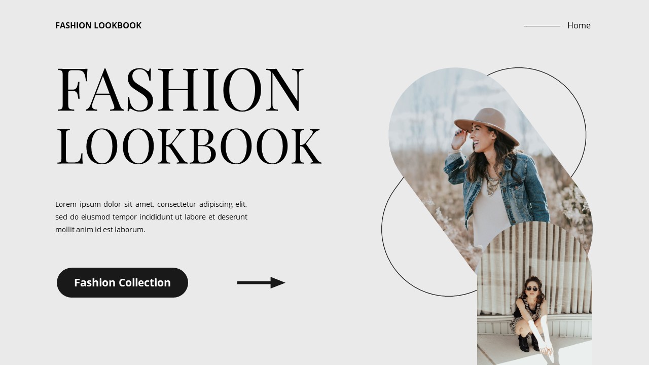 Fashion Lookbook - Fashion Collection Google Slide Templates ...