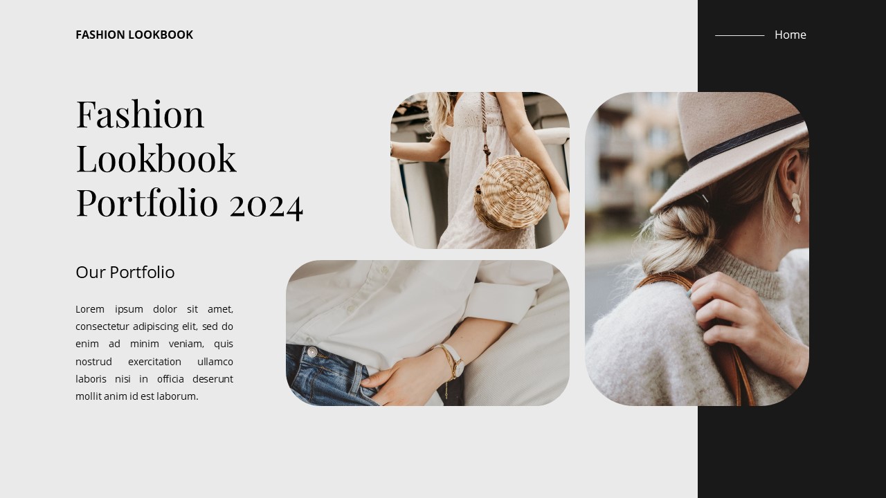 Fashion Lookbook - Fashion Collection Google Slide Templates ...
