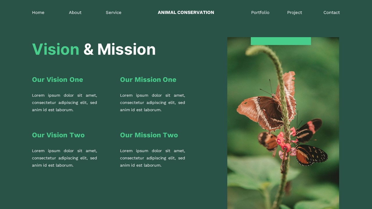 Animal Conservation - Animal Powerpoint Templates, Presentation Templates
