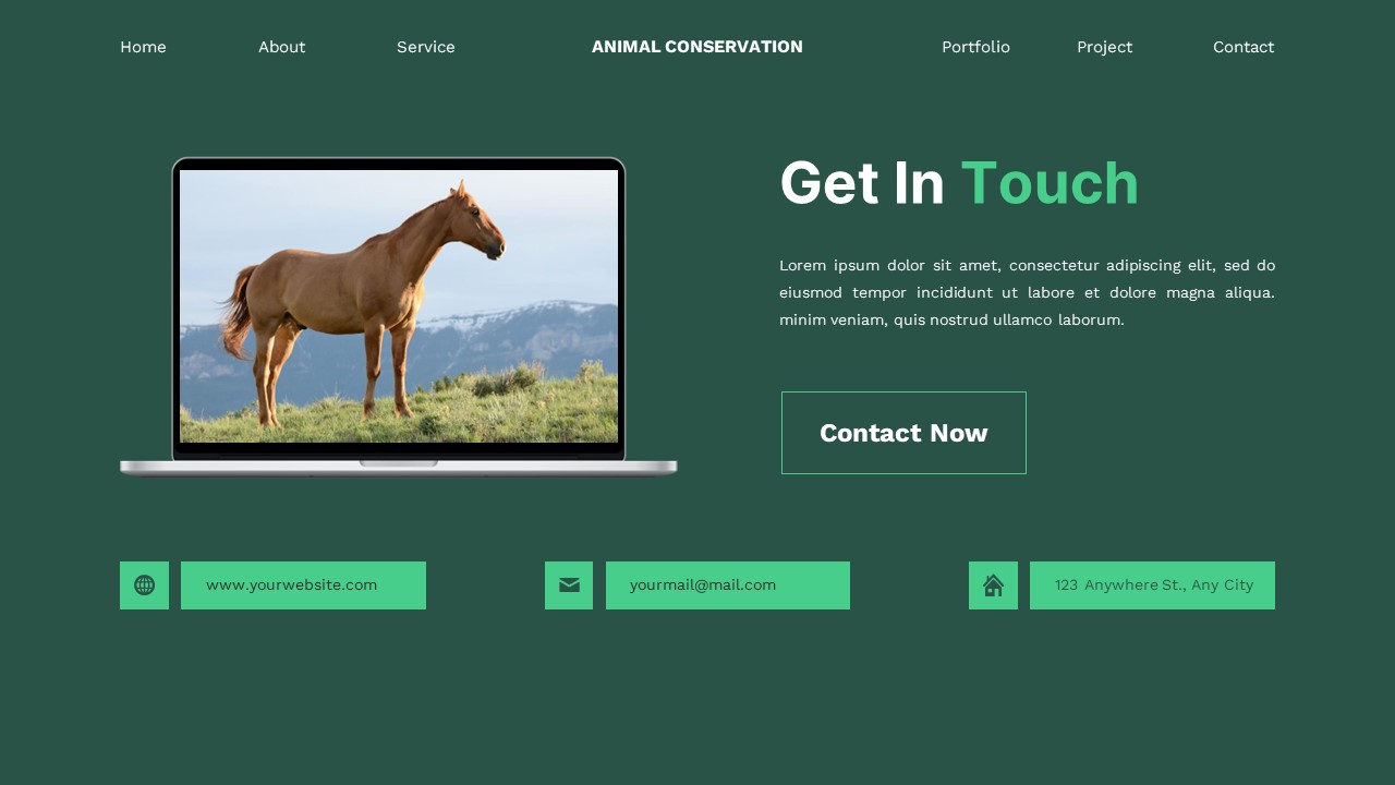 Animal Conservation - Animal Google Slide Templates, Presentation Templates