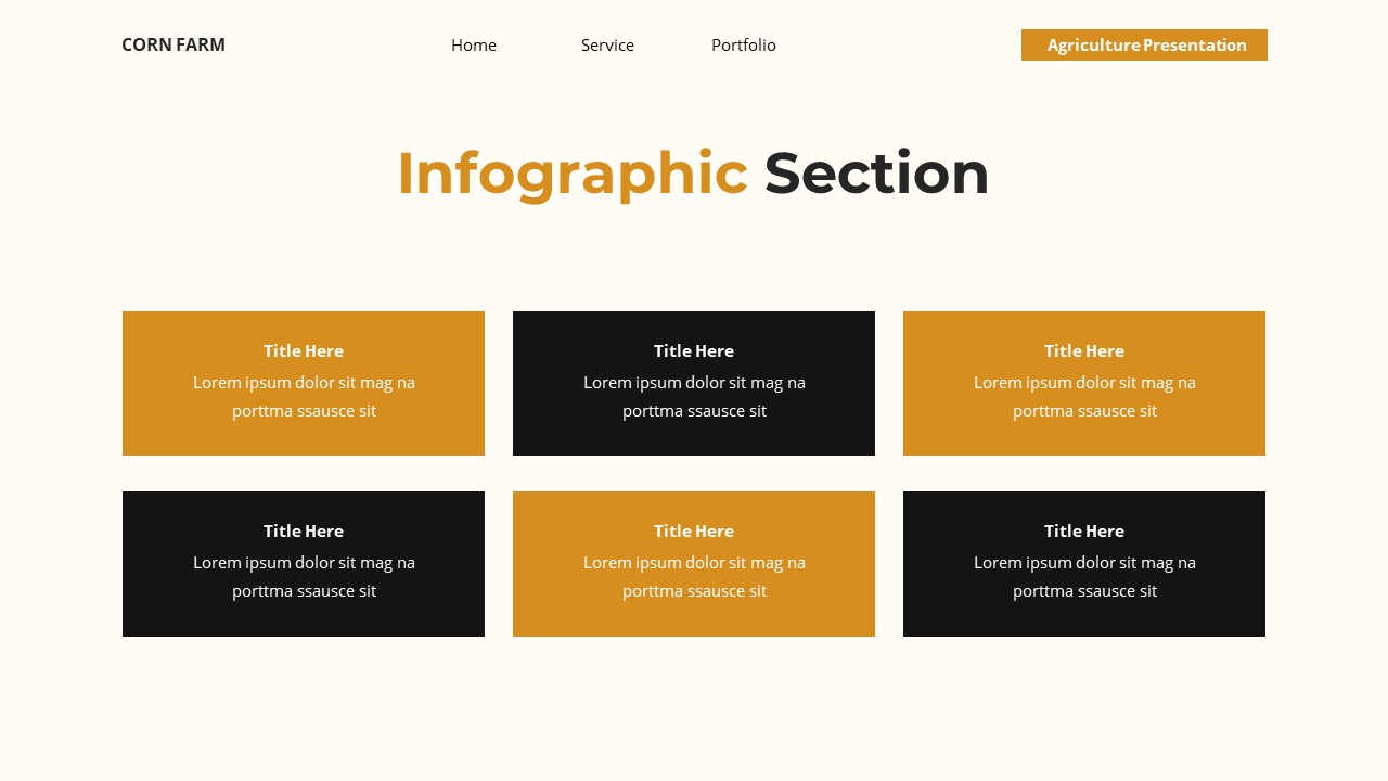 Corn Farm - Agriculture Powerpoint Templates, Presentation Templates