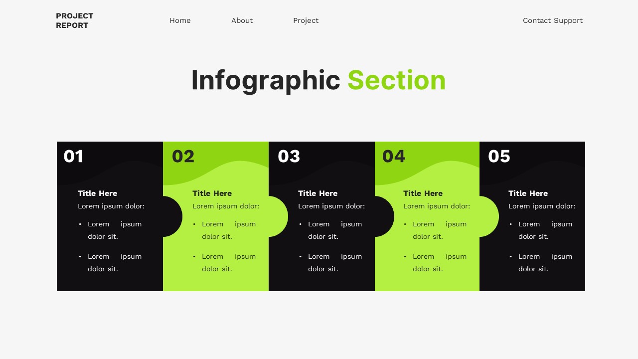 Project Report - Business Powerpoint Templates, Presentation Templates