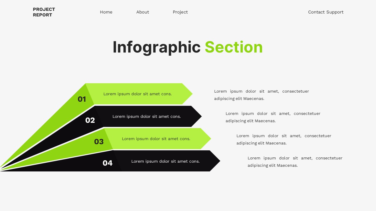 Project Report - Business Powerpoint Templates, Presentation Templates