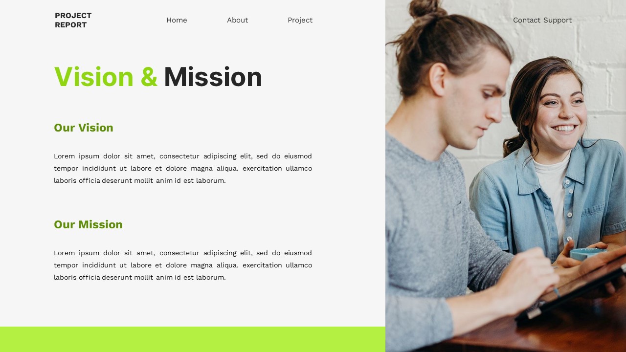 Project Report - Business Powerpoint Templates, Presentation Templates